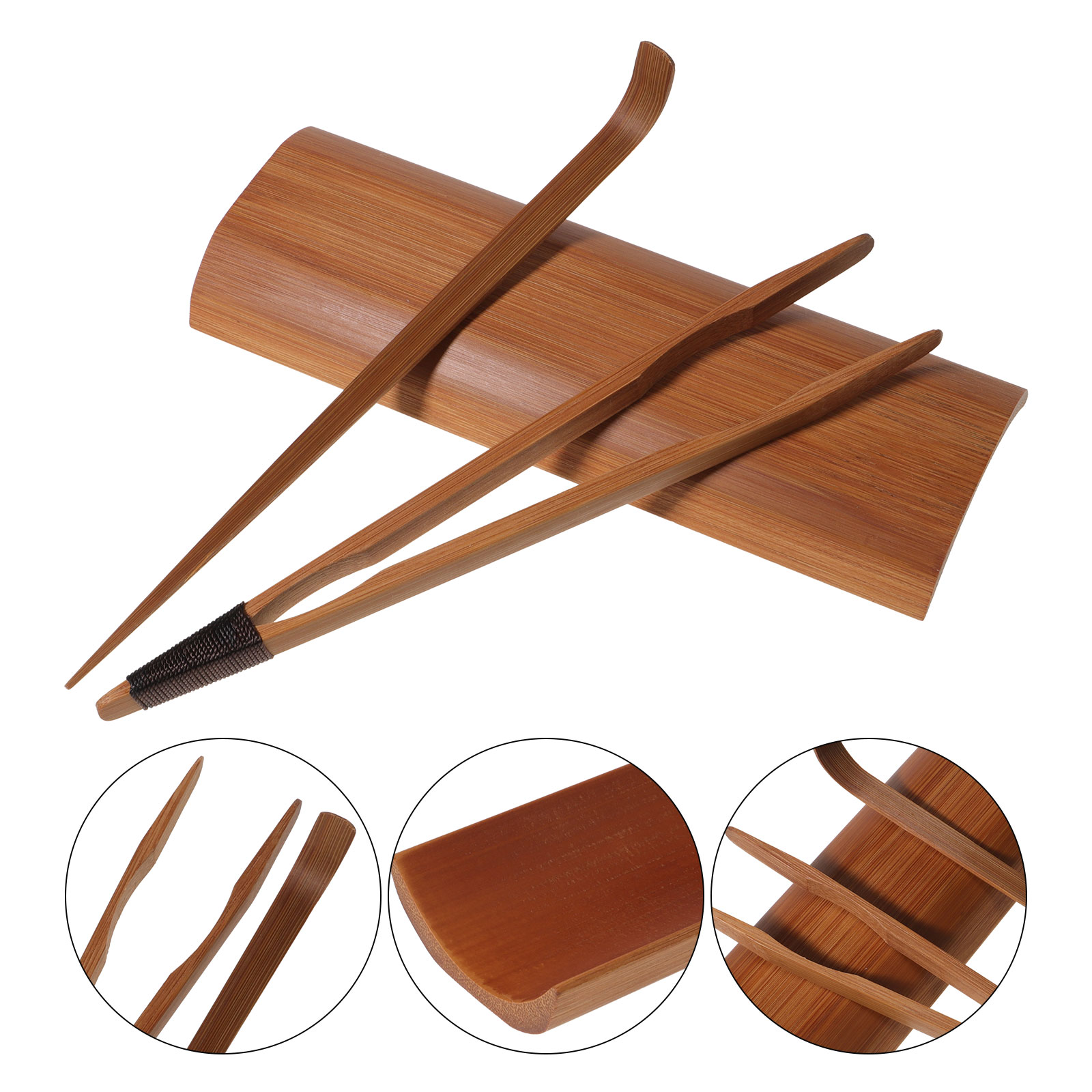 NICEXMAS Tea Ceremony Accessory Set Bamboo 1Set 7.1x2.4x0.8in - Walmart.com