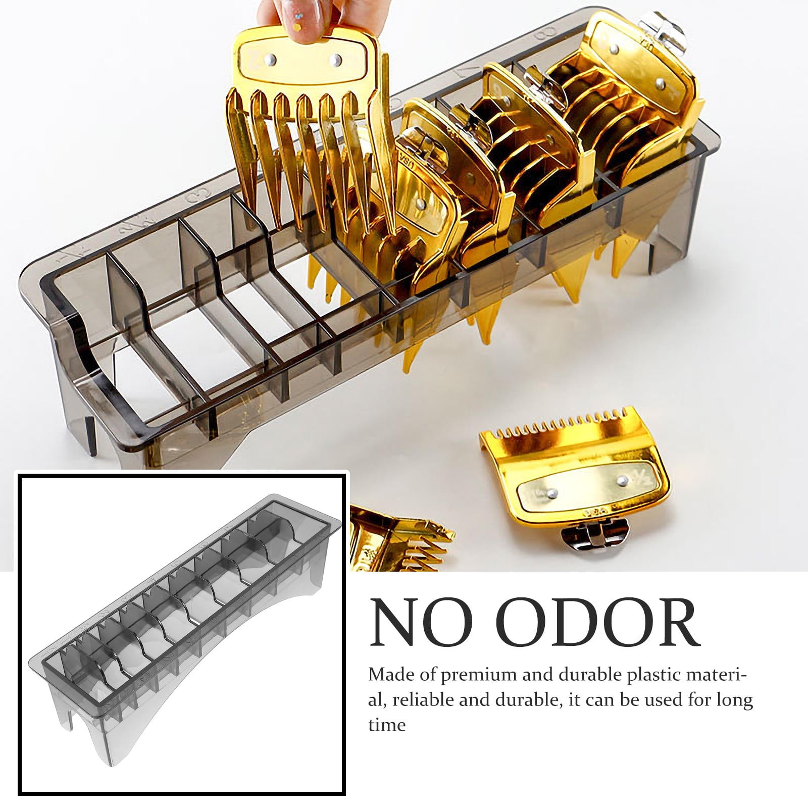 NICEXMAS Barber Clipper Guards Storage Organizer Universal Tool ...
