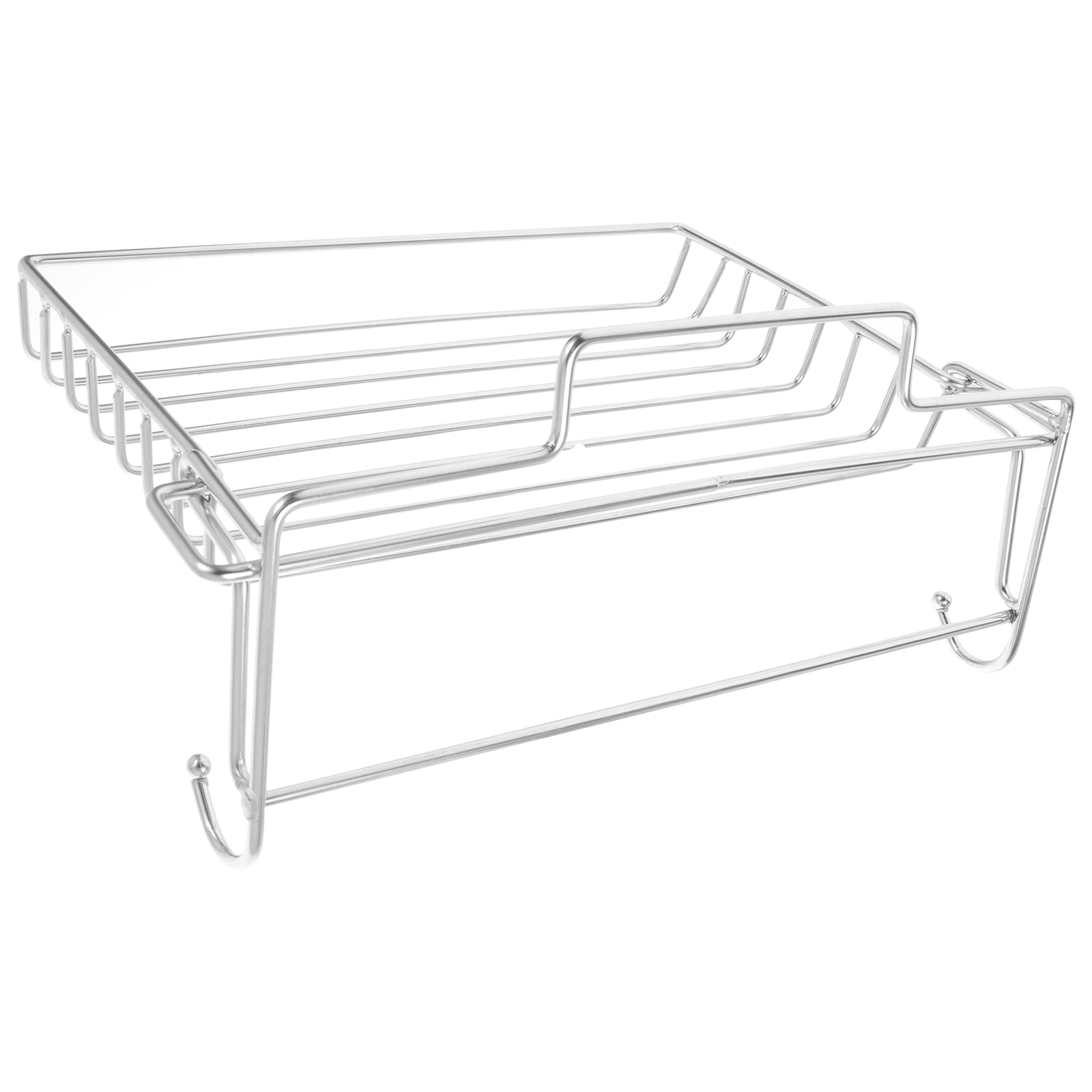 NICEXMAS Wall Mounted Storage Rack Folding Stainless Steel Drain Shelf ...