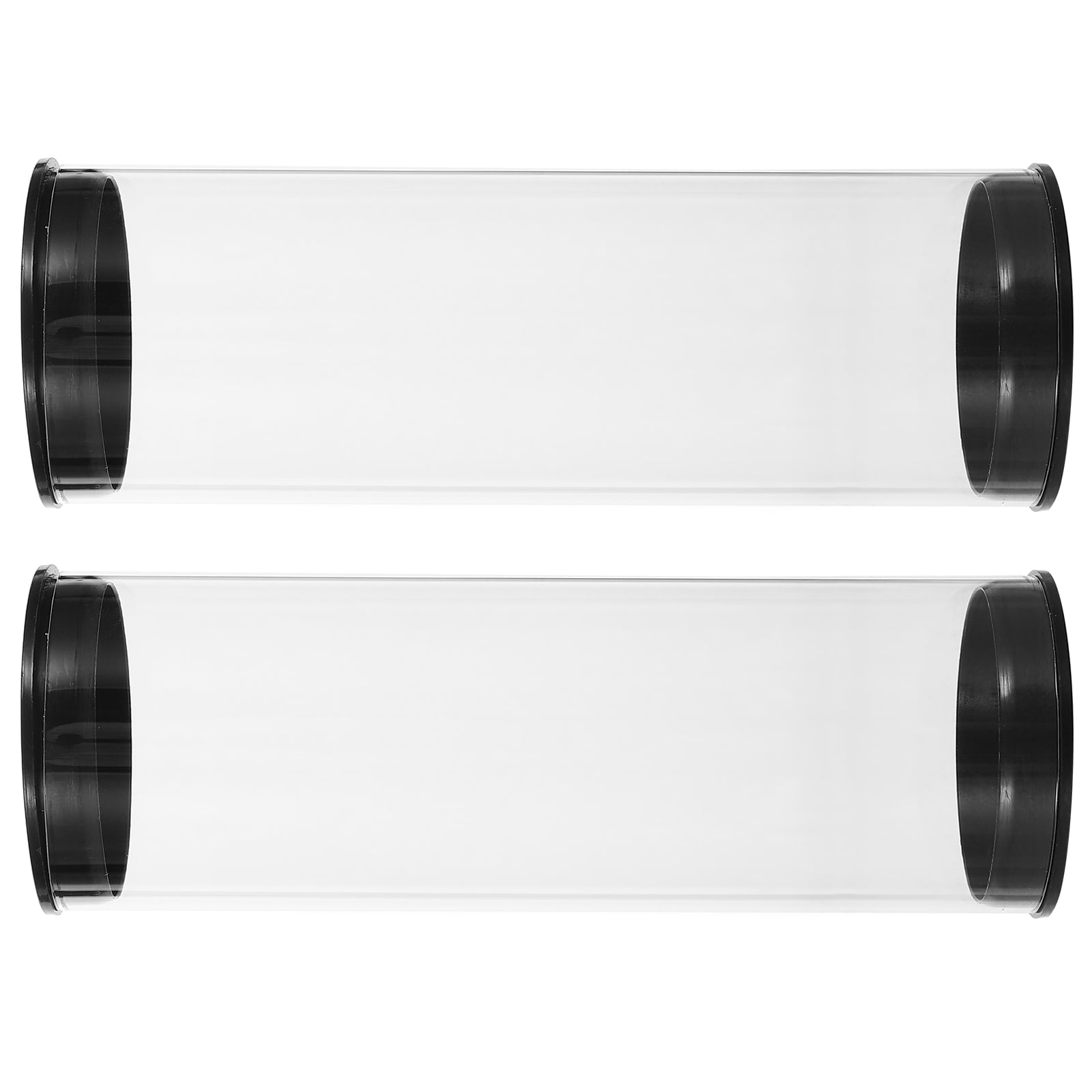 NICEXMAS Black PVC Golf Ball Storage Box with Clear Transparent Design ...