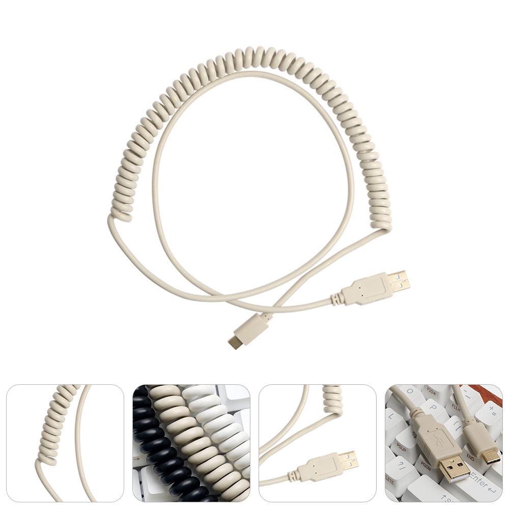 NICEXMAS Cable Compatible Spring Coil Wire for Keyboard Practical Type ...