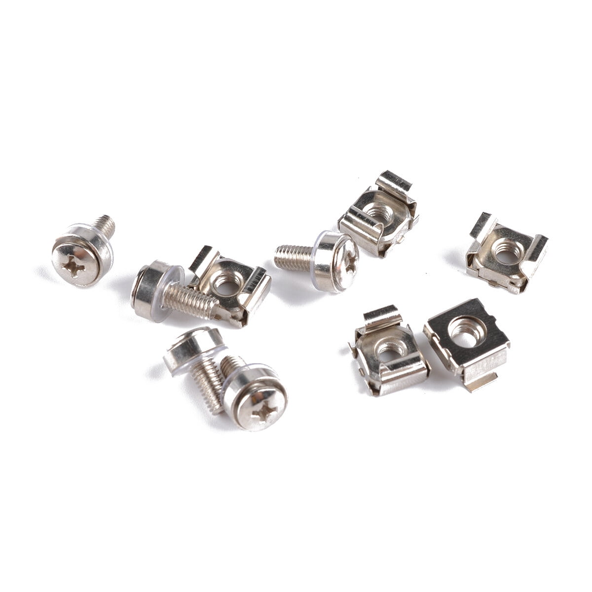 NICEXMAS Cage Nuts and Screws 20Pcs for Server Rack Mounting with 0 ...