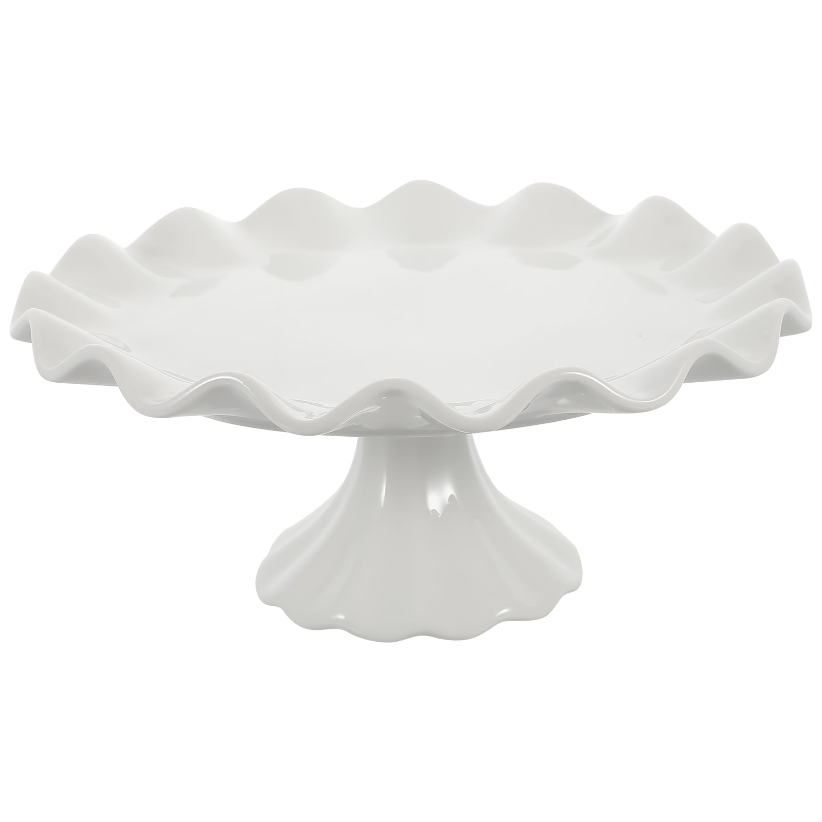 NICEXMAS Cake Tray Serving Tray Cookie Decorating Cake Stand Ceramic Dessert Plate Display Stand ...