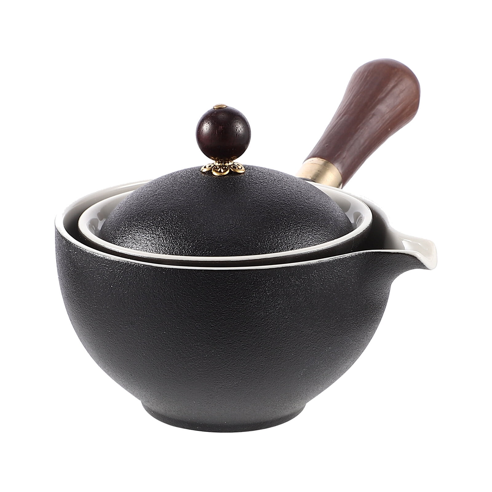 NICEXMAS Chinese Traditional Teapot Side Handle Design Teapot Rotating ...