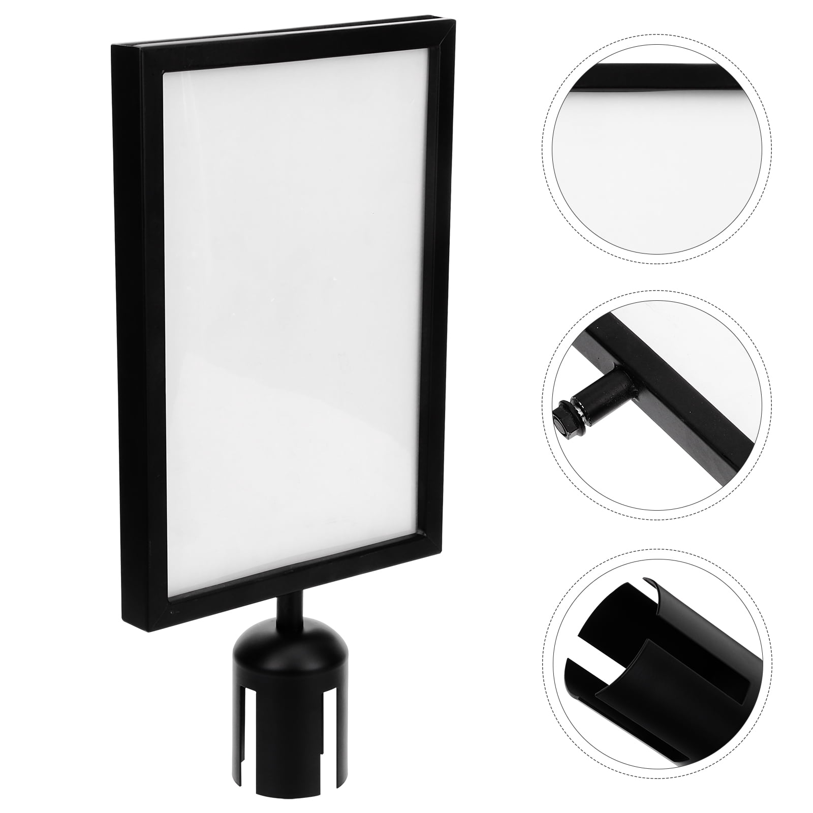 NICEXMAS Cordon Post Reliable Sign Holder Poster Stanchion Portrait Top ...