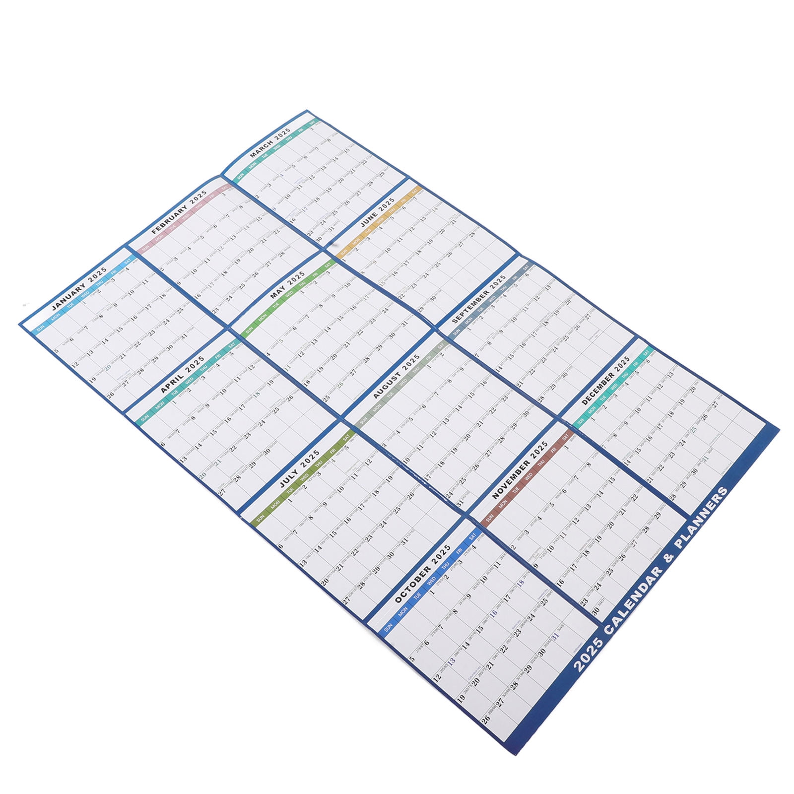 NICEXMAS Daily Use Hanging Wall Calendar Sky Blue with Easy Erase ...