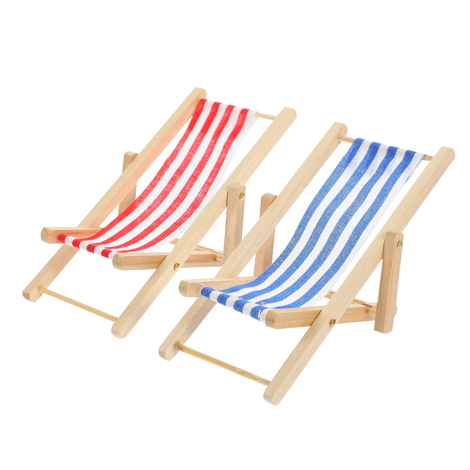 NICEXMAS Dollhouse Lounge Chair Miniature Deck Interesting Model Decor ...