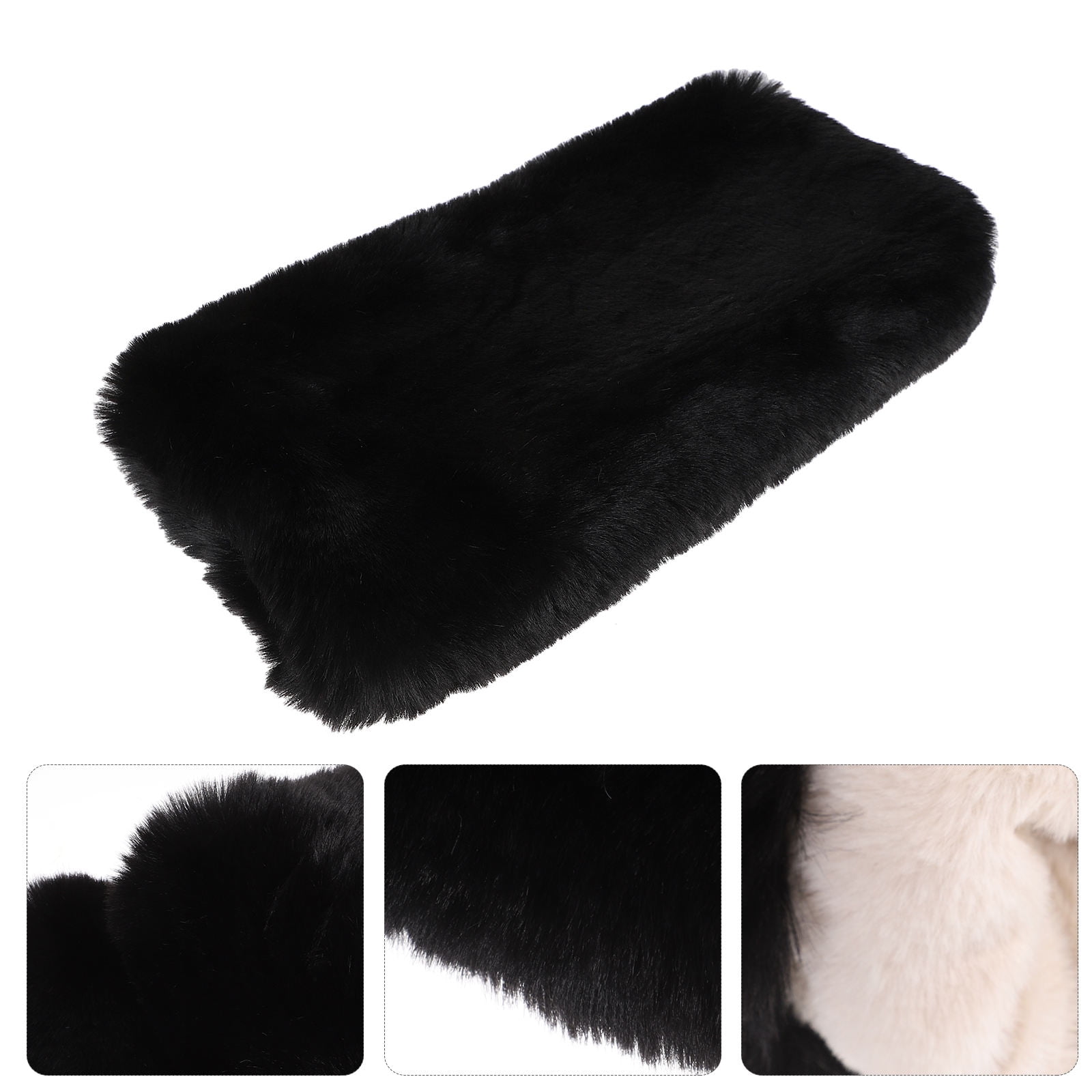 NICEXMAS Faux Fur Hand Muffs Warmer Furry Formal Event Miss - Walmart.com