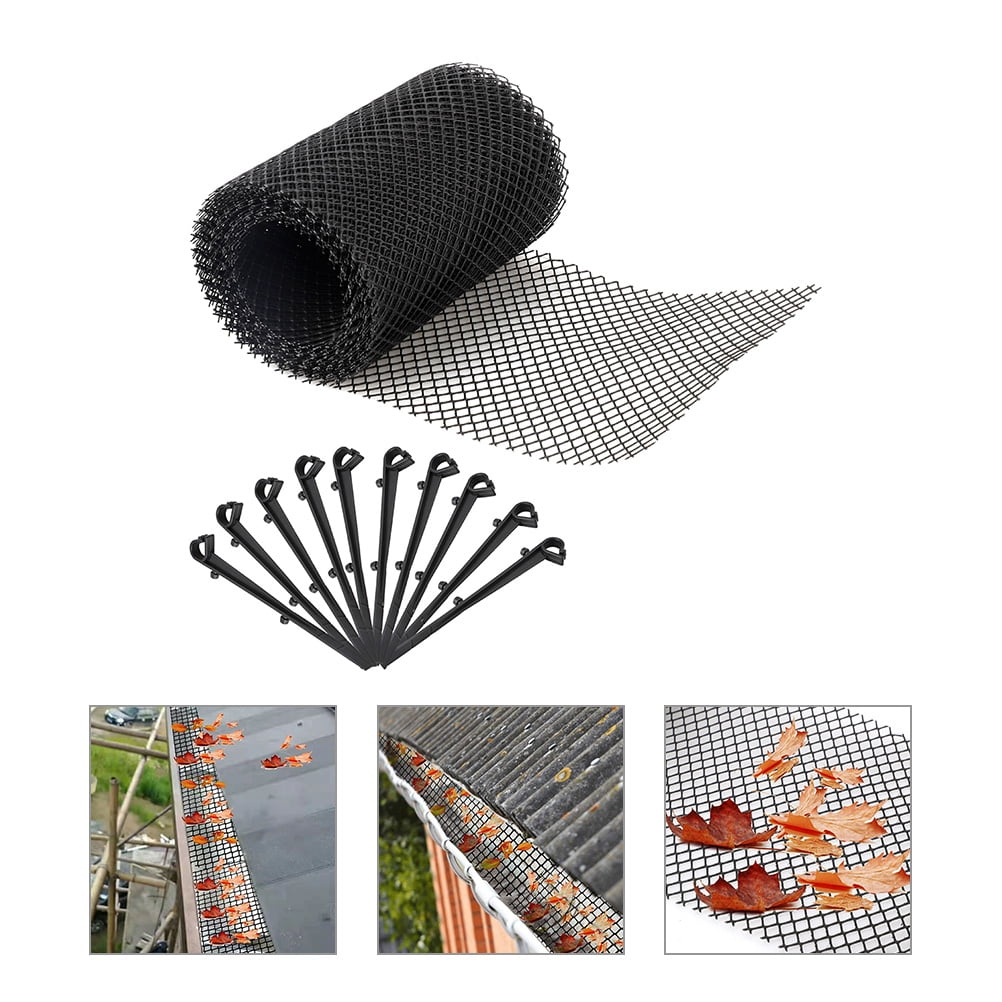 NICEXMAS Filter Strainer Gutter Guard Plastic Mesh Pp Black 600.00X15 ...