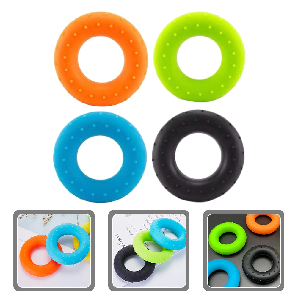 NICEXMAS Finger Gym Rings 4Pcs Hand Exercisers for Strength Dexterity ...