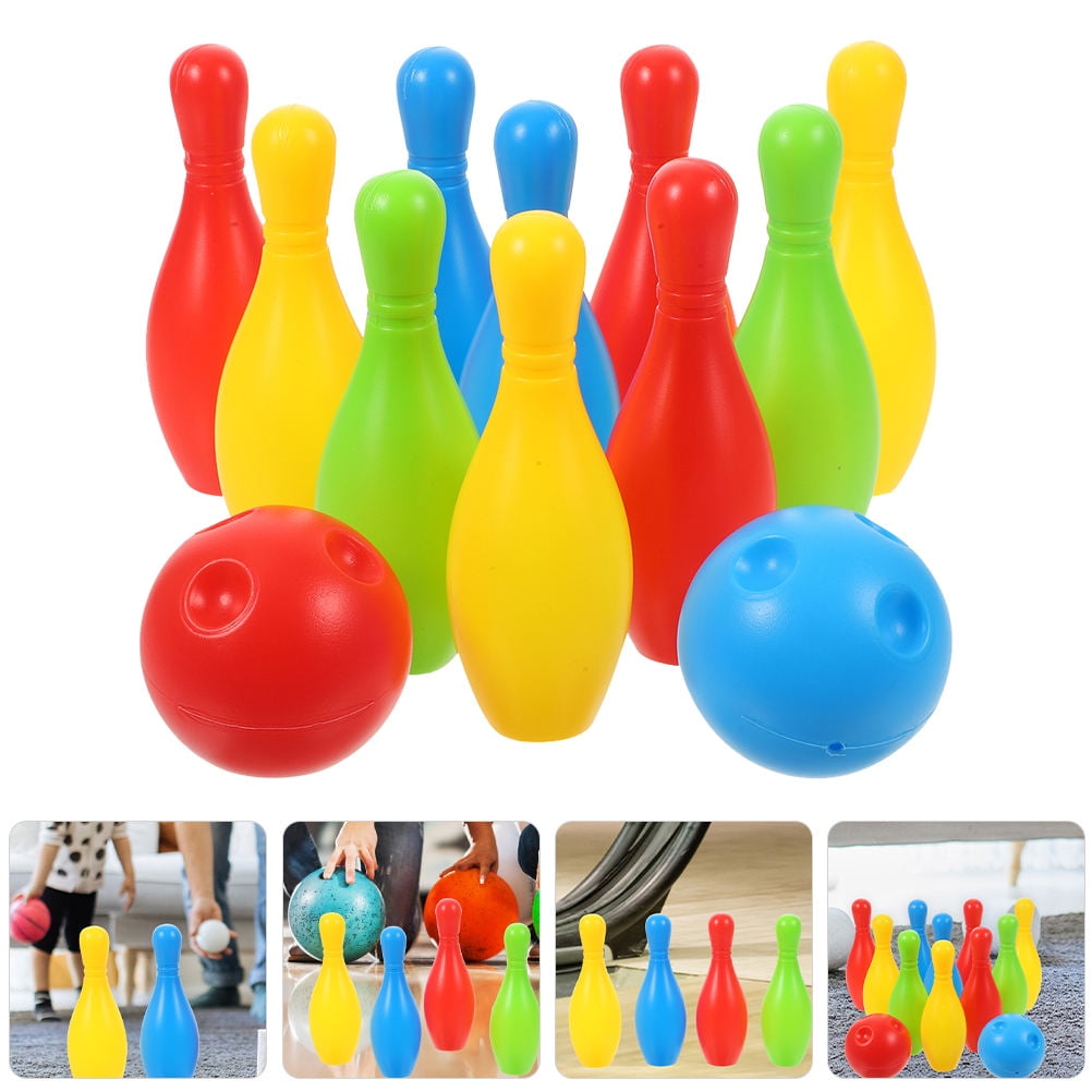 NICEXMAS Fun Mini Bowling Game Set for Kids with Plastic Toys Perfect ...