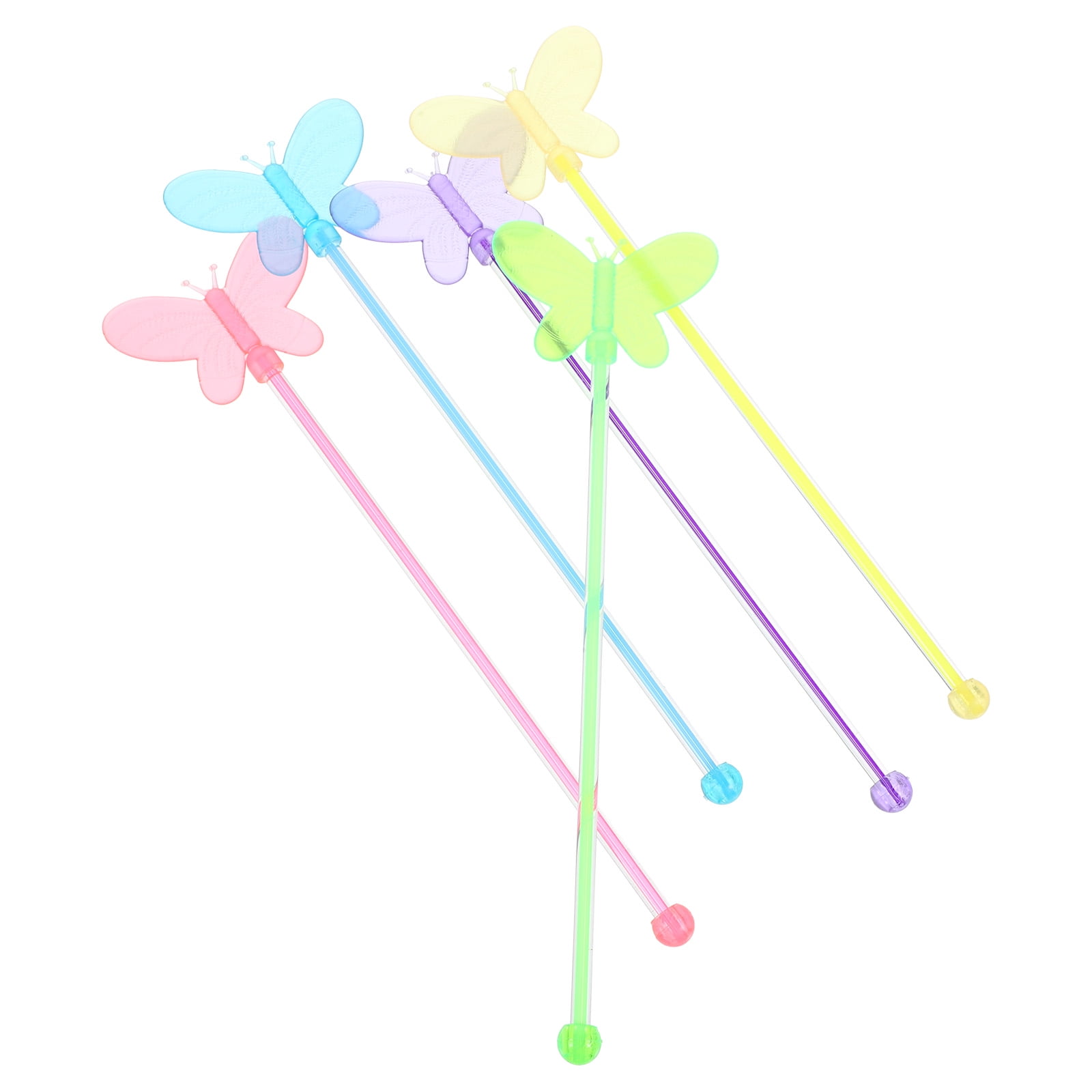 NICEXMAS Nicexmas Butterfly Beverage Spoons, Assorted Colors, Sturdy ...