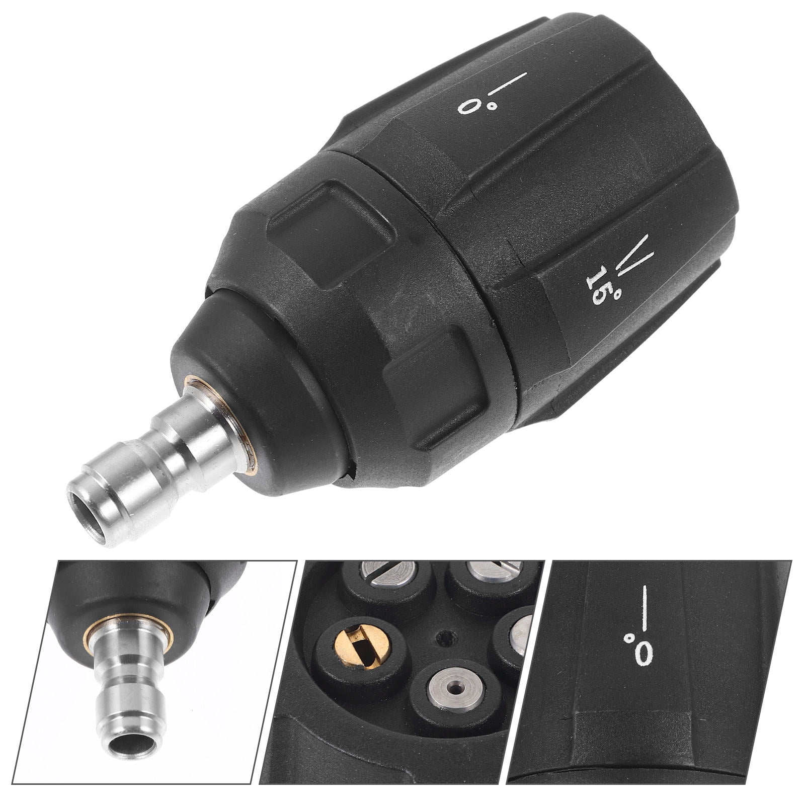 NICEXMAS Nicexmas High Pressure Car Washer Nozzle, Rotatable, Black ...