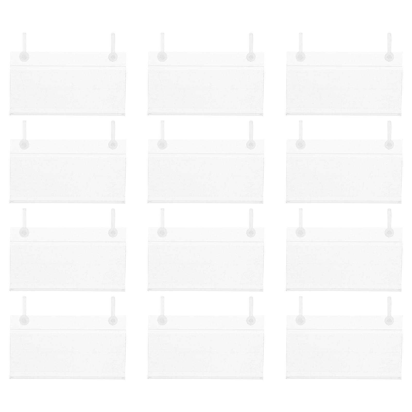 NICEXMAS Label Holders 30Pcs Clear Pvc For Wire Shelving And Retail ...