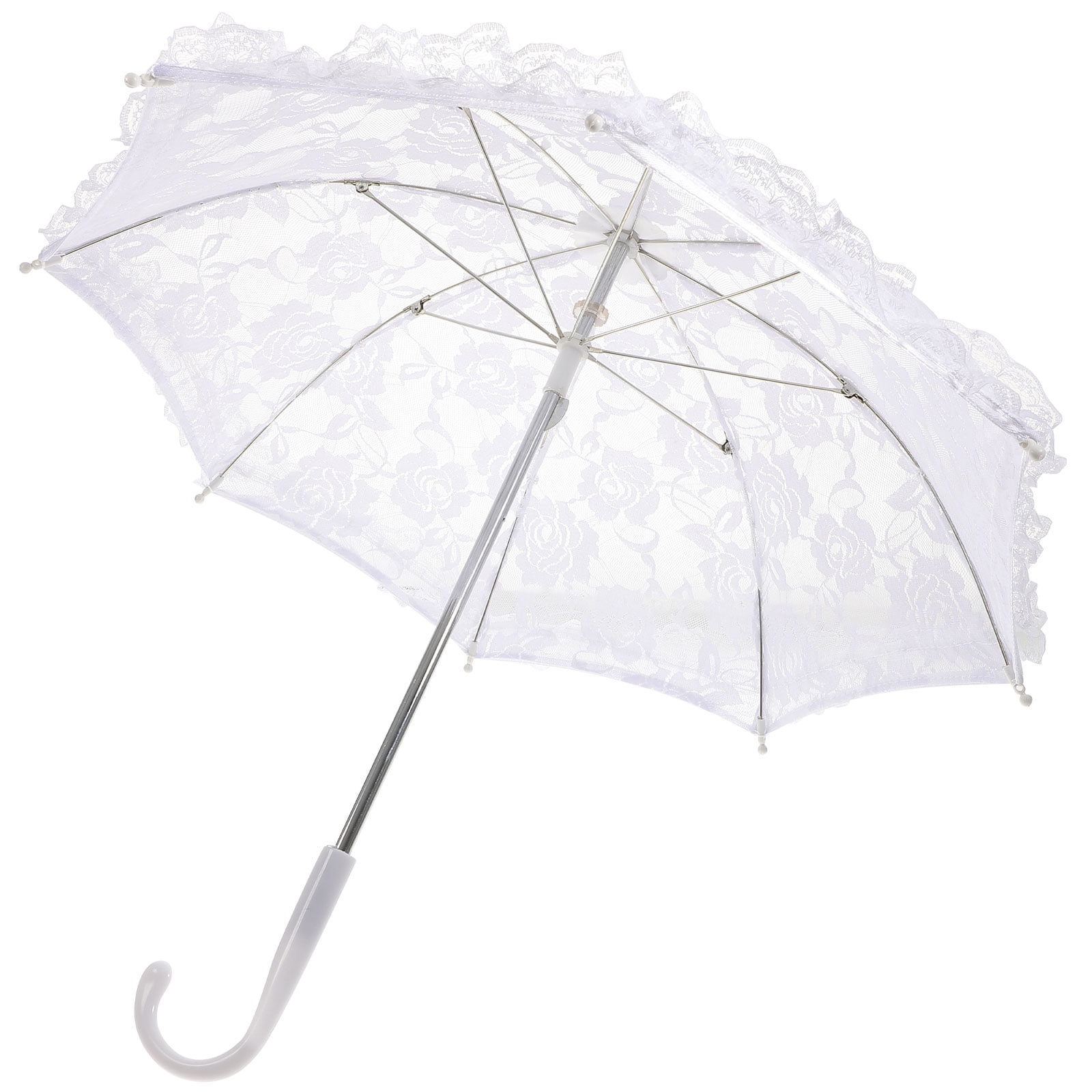 NICEXMAS Lace Umbrella Scene Props Lace Parasol Umbrella for Wedding ...