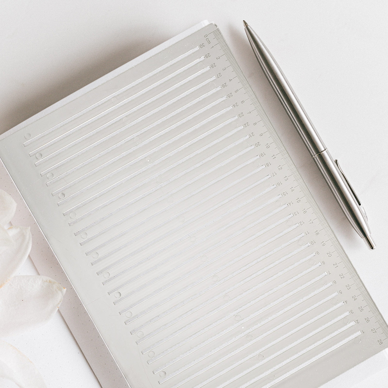 NICEXMAS Measurement Rulers Horizontal Lines Drawing Painting Clear ...