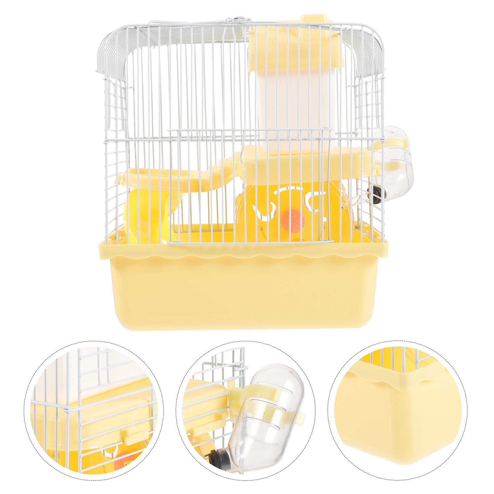 NICEXMAS Hamster Hideout Pet Cage Yellow Plastic 1Set - Walmart.com