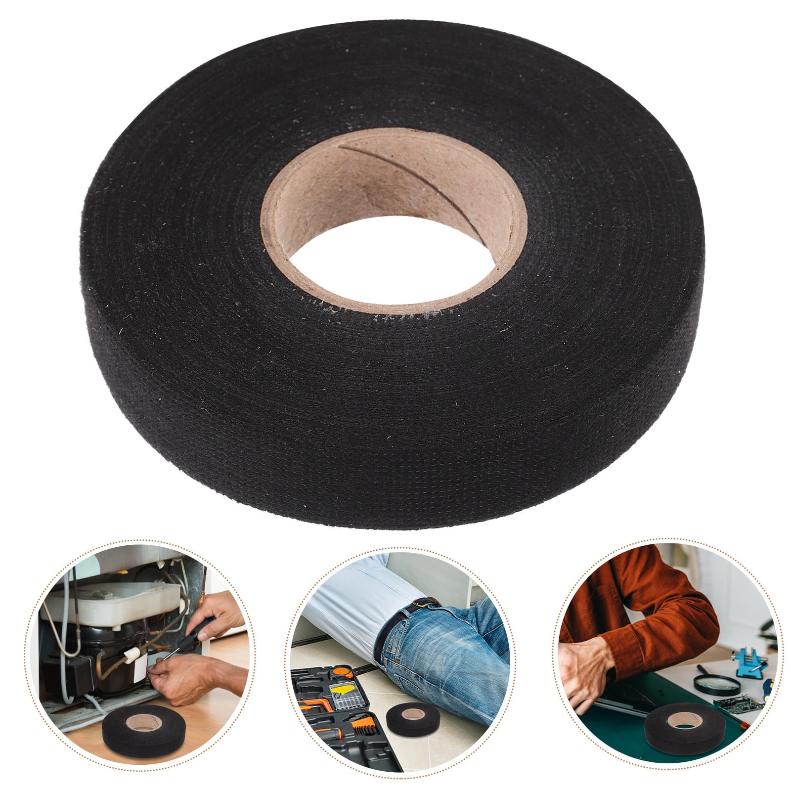 NICEXMAS Black Industrial Electrical Tape Roll for Wiring and Cable ...