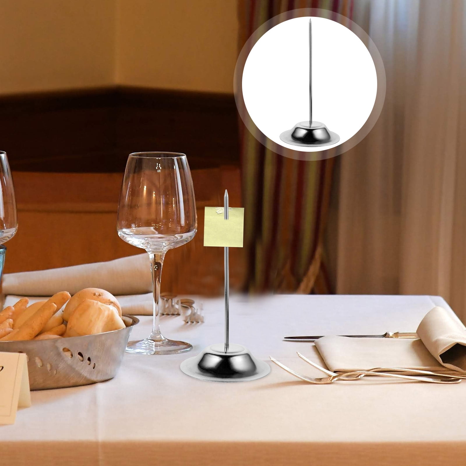 NICEXMAS Paper Memo Holder for Restaurant with Spike for Receipt Note 1 ...