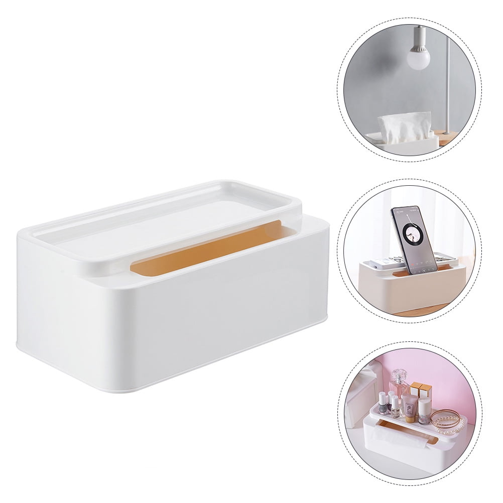 NICEXMAS Portable Tissue Box Tissue Container Paper Towel Storage Box ...