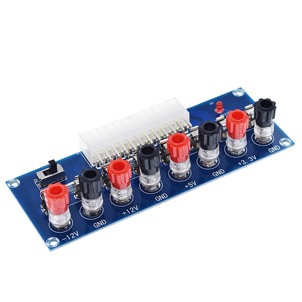 NICEXMAS Power Supply Circuit Outlet Module 24-pin ATX Transfer Board ...