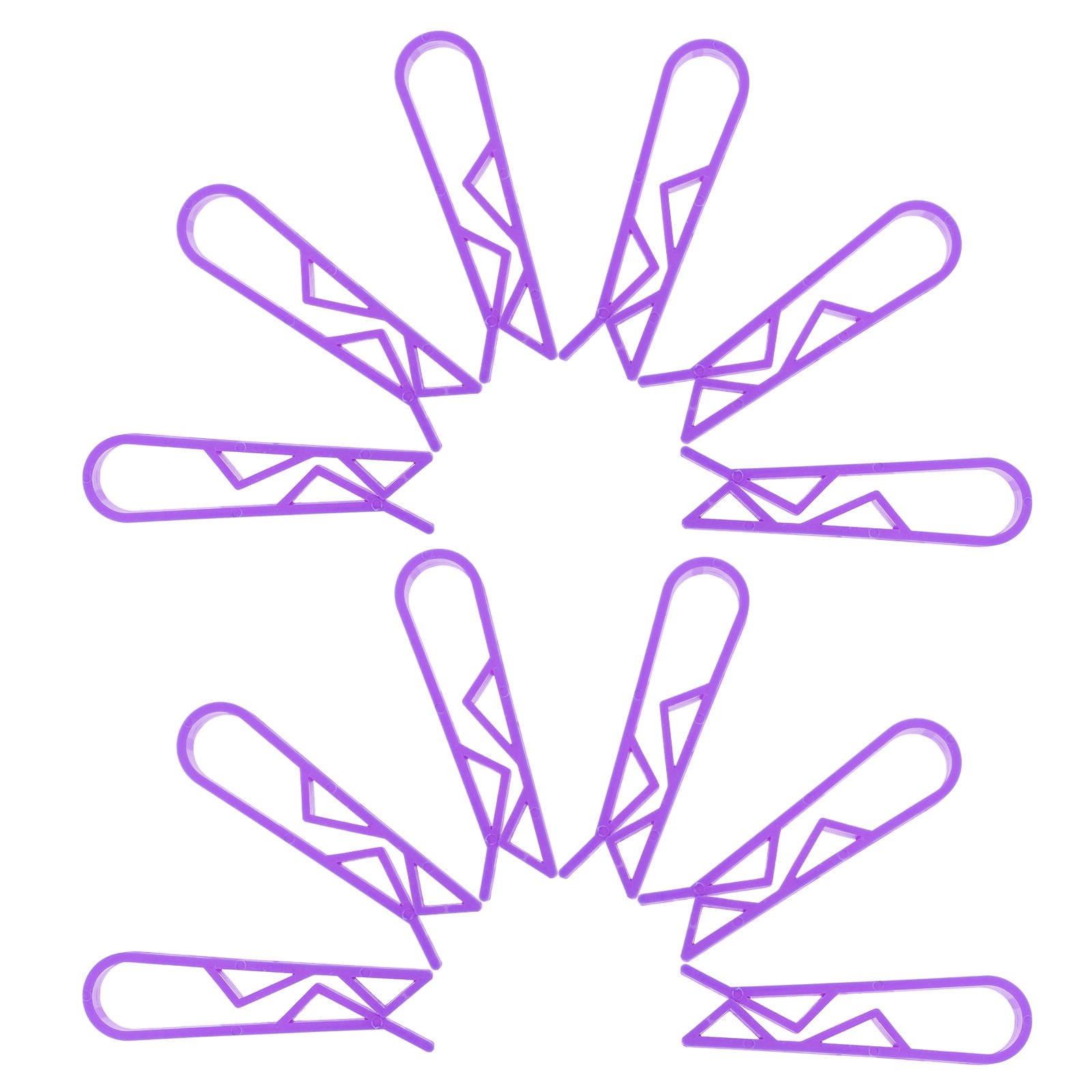 NICEXMAS Plastic Garbage Bin Clips for Fixed Use Purple Color and Safe ...