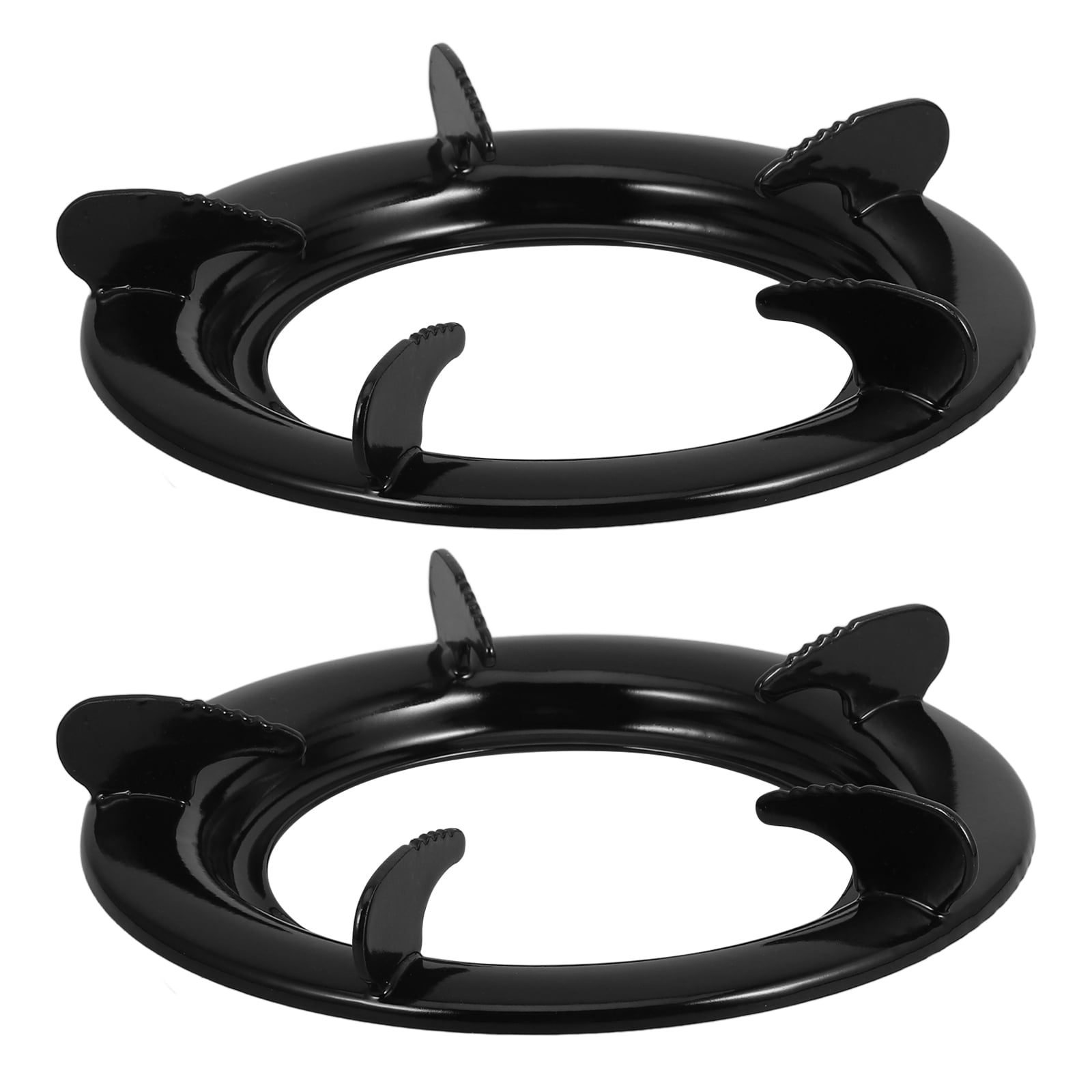 NICEXMAS Stove Stand Gas Stove Rack Black Stainless Steel 1Pack ...