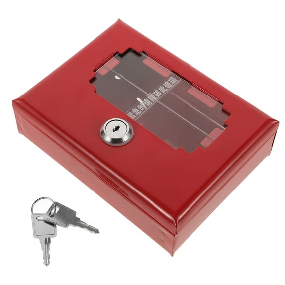 NICEXMAS Red Metal Key Lock Box for Storage Use Wall Mountable Alloy 1 ...