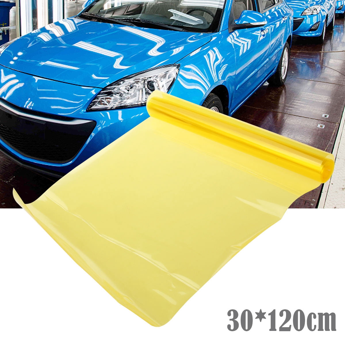 NICEXMAS Removable Car Tint Fog Light Decal Sticker Yellow 1Pack ...