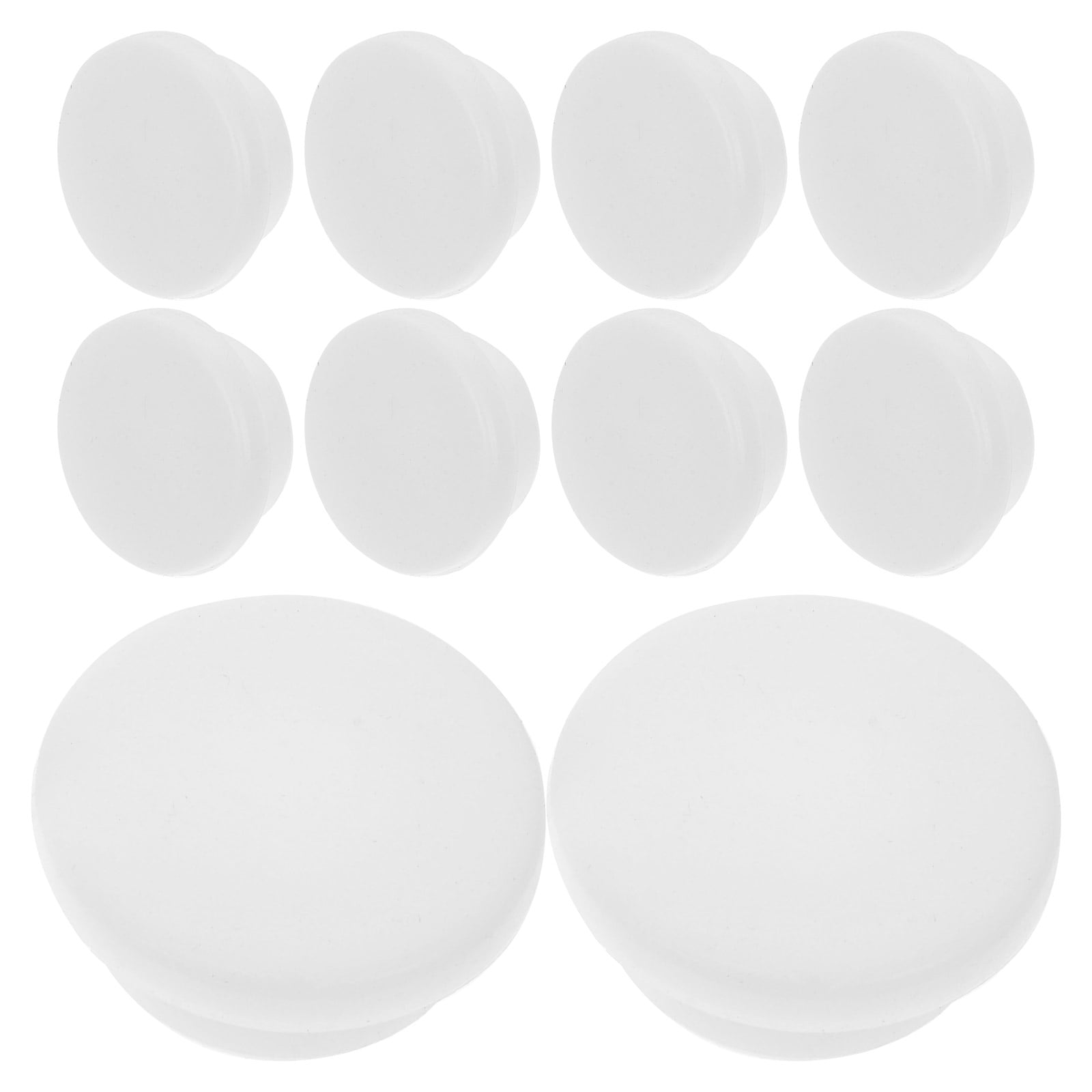 NICEXMAS Round Overflow Drain Caps 20Pcs White Silicone Washbasin Sink ...