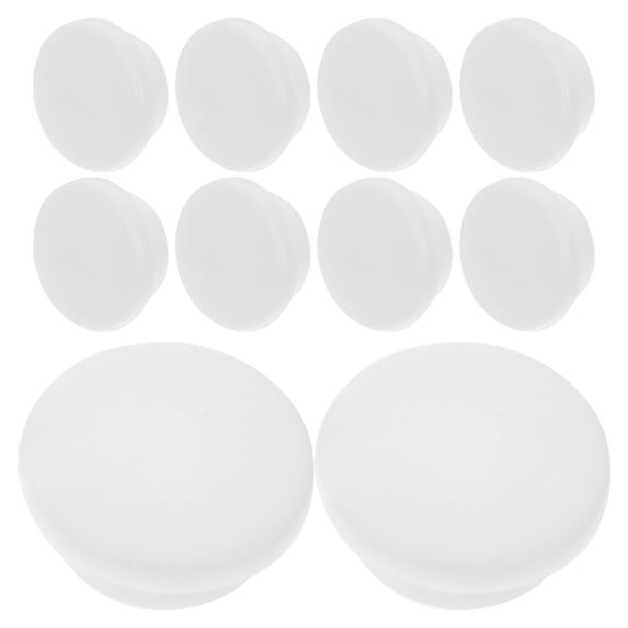 NICEXMAS Round Overflow Drain Caps 20Pcs White Silicone Washbasin Sink ...