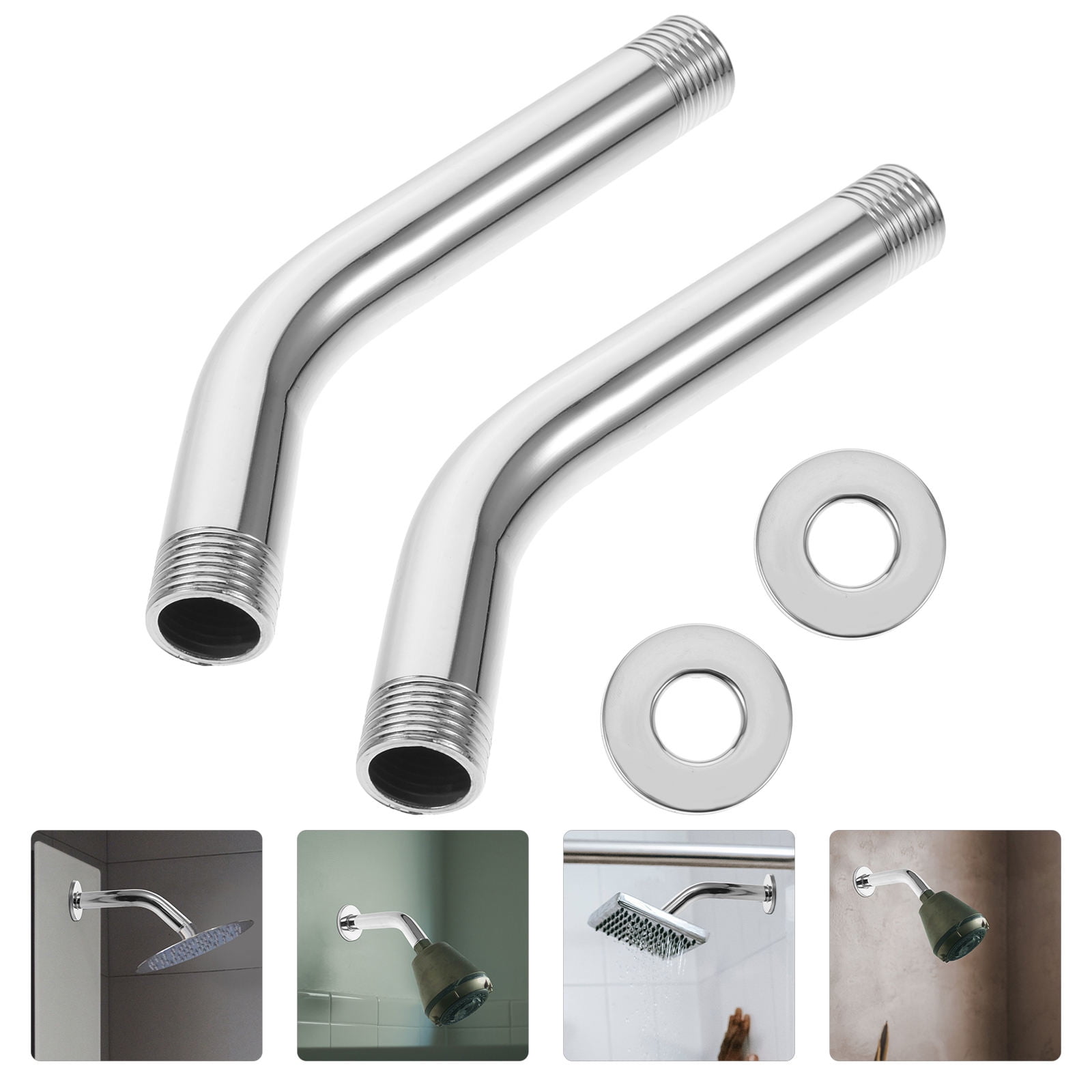 NICEXMAS Shower Wall Pipe Arm Extension Adapter Replacement Wall ...