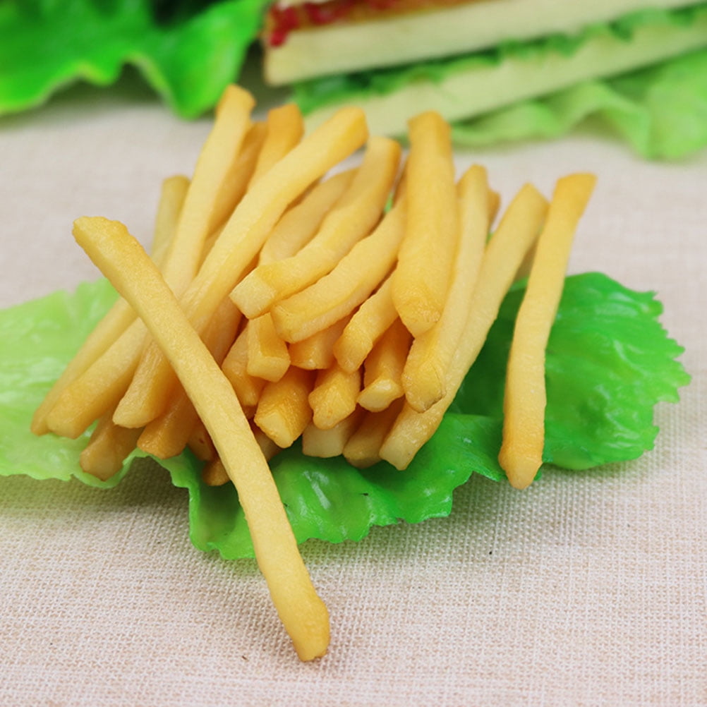 NICEXMAS Simulation French Fries Restaurant Decor Realistic Food ...