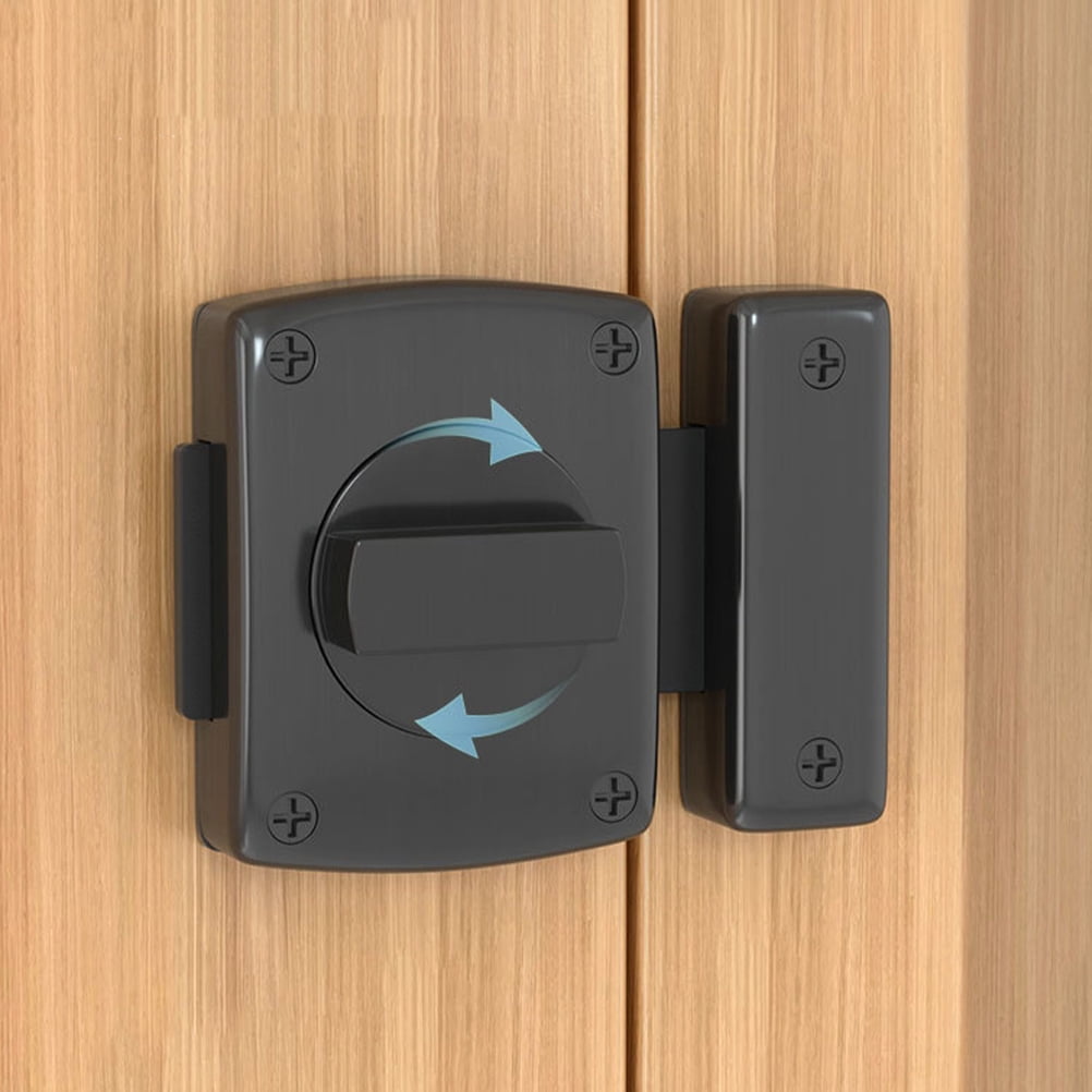 NICEXMAS Sliding Door Safety Lock 1Pack Zinc Alloy in Black for ...