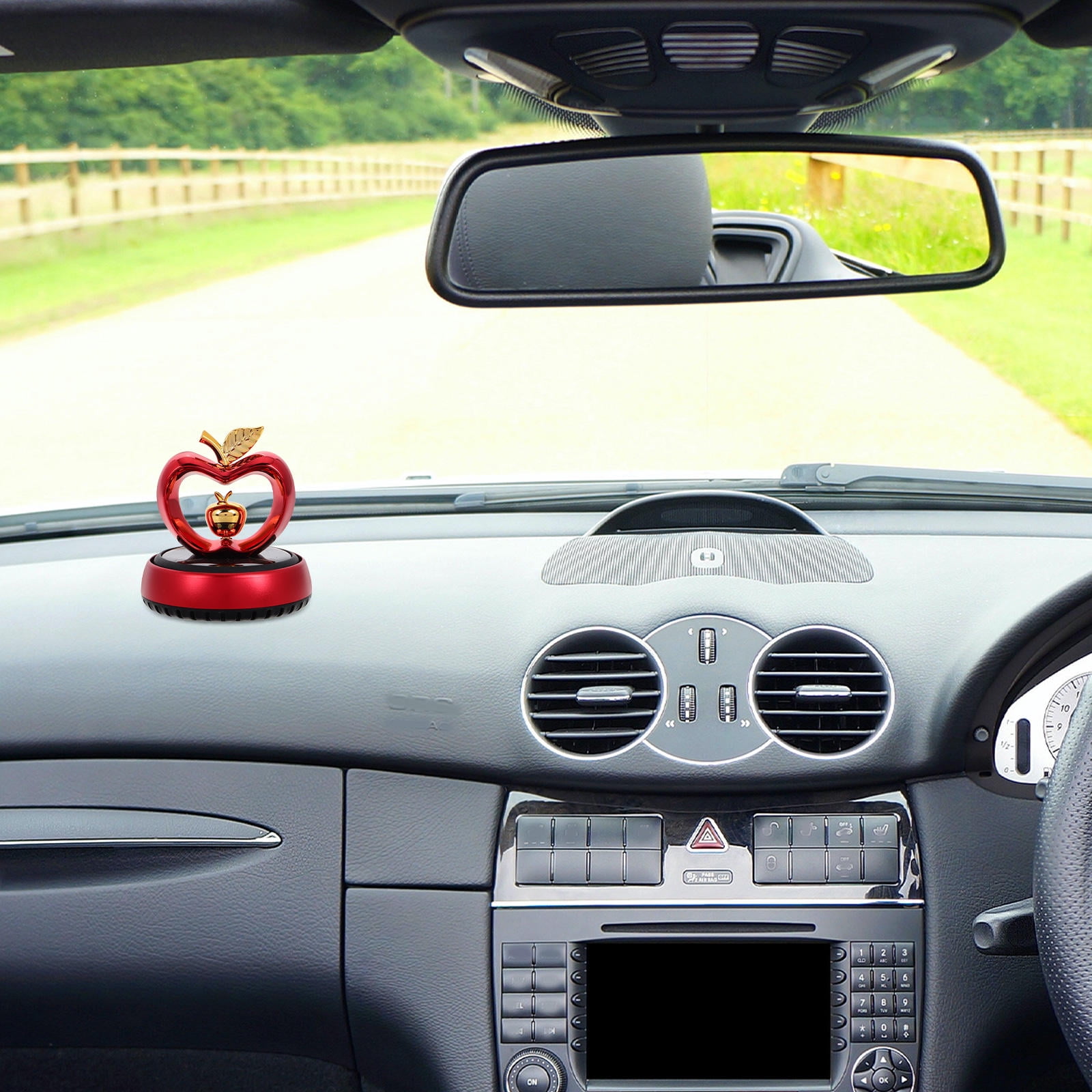 NICEXMAS Solar Car Fragrance Diffuser Car Aroma Diffuser Multi 1Pcs ...