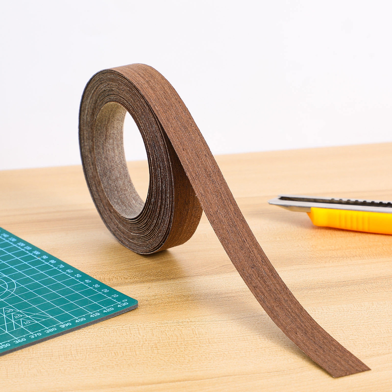 NICEXMAS Veneer Strip Birch Wood Edge Banding Brown 1 Roll 314.40X0 ...
