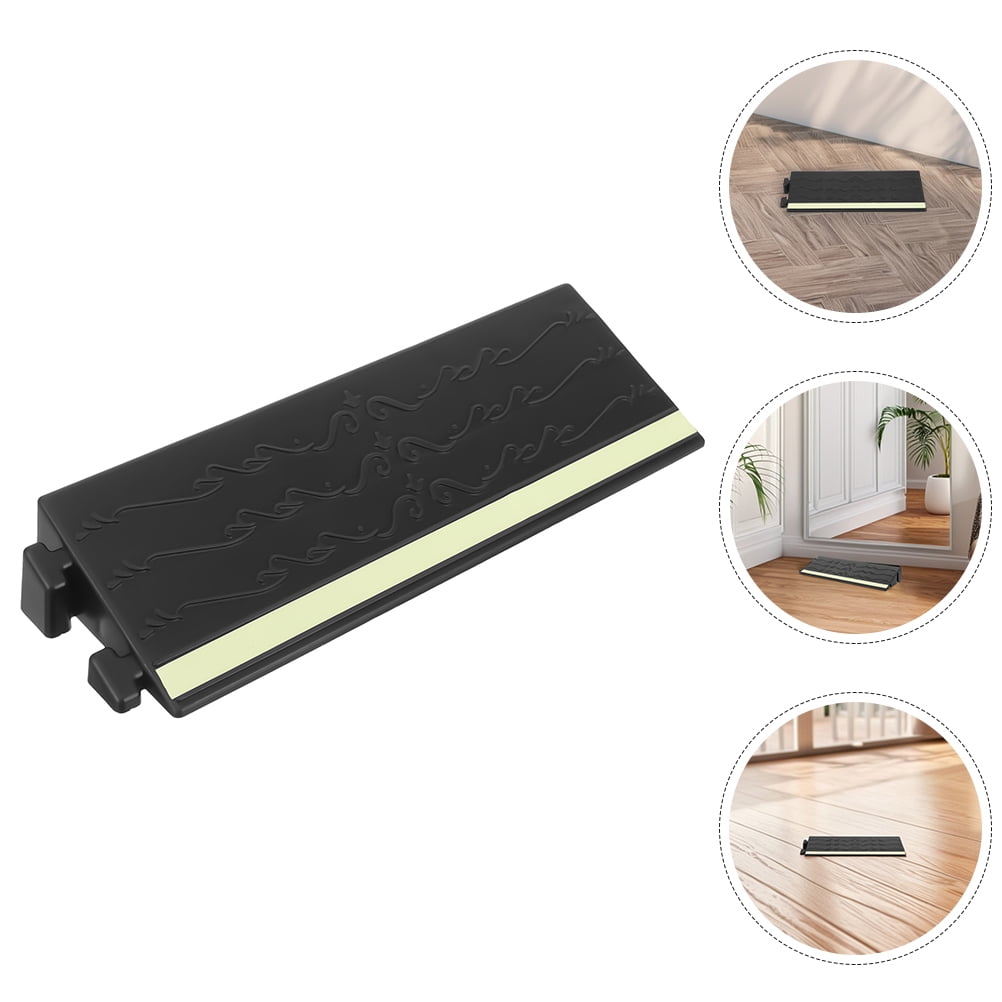 NICEXMAS Sweeping Machine Climbing Mat Nonslip Ramp Door Transition Strip Ramp Board Floor Black ...