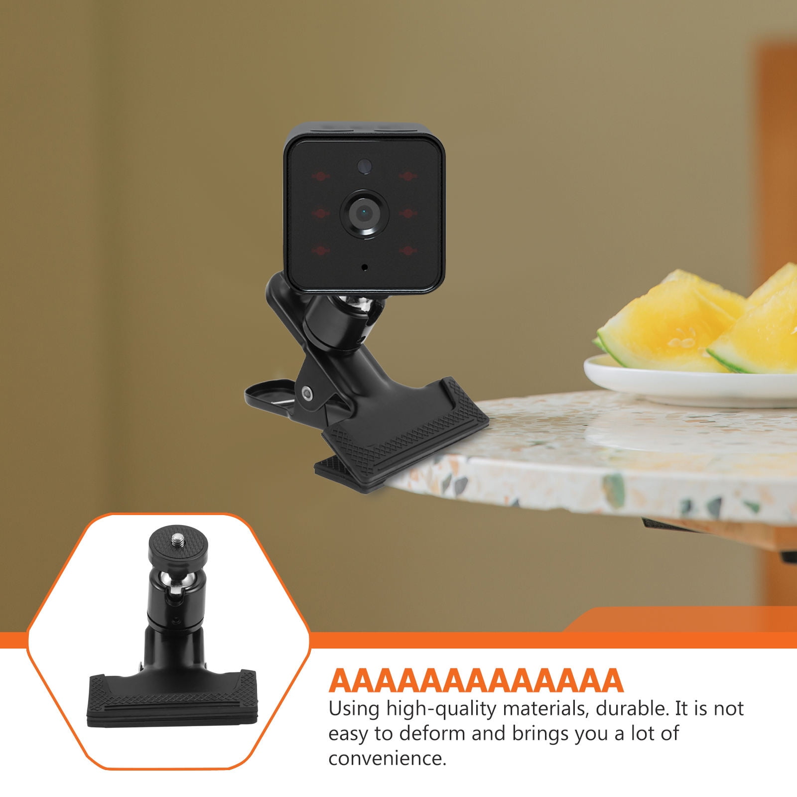 NICEXMAS Table Mount Clamp Desk Clip Holder Aluminum Alloy 2PCS 4.3X3 ...