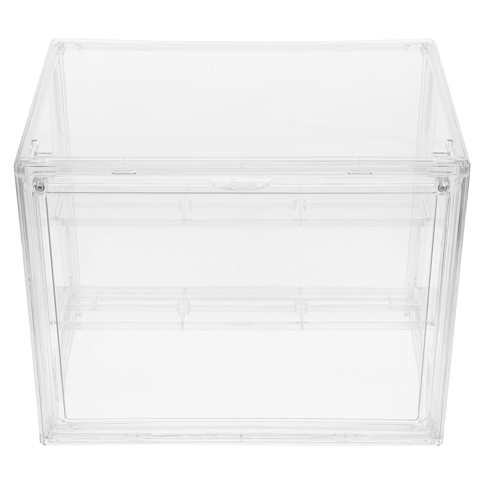 NICEXMAS Toy Display Case Acrylic Box with Lid Figures Multi-layered Design 1 Set - Walmart.com