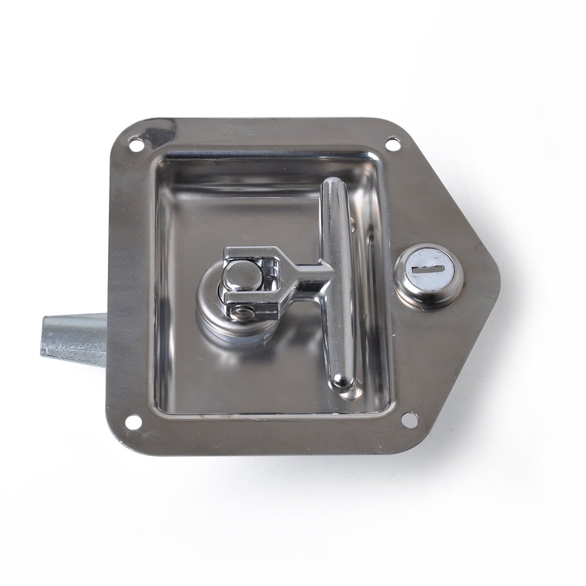 NICEXMAS Trailer/truck Folding Stainless Steel T-Shape Handle Toolbox ...