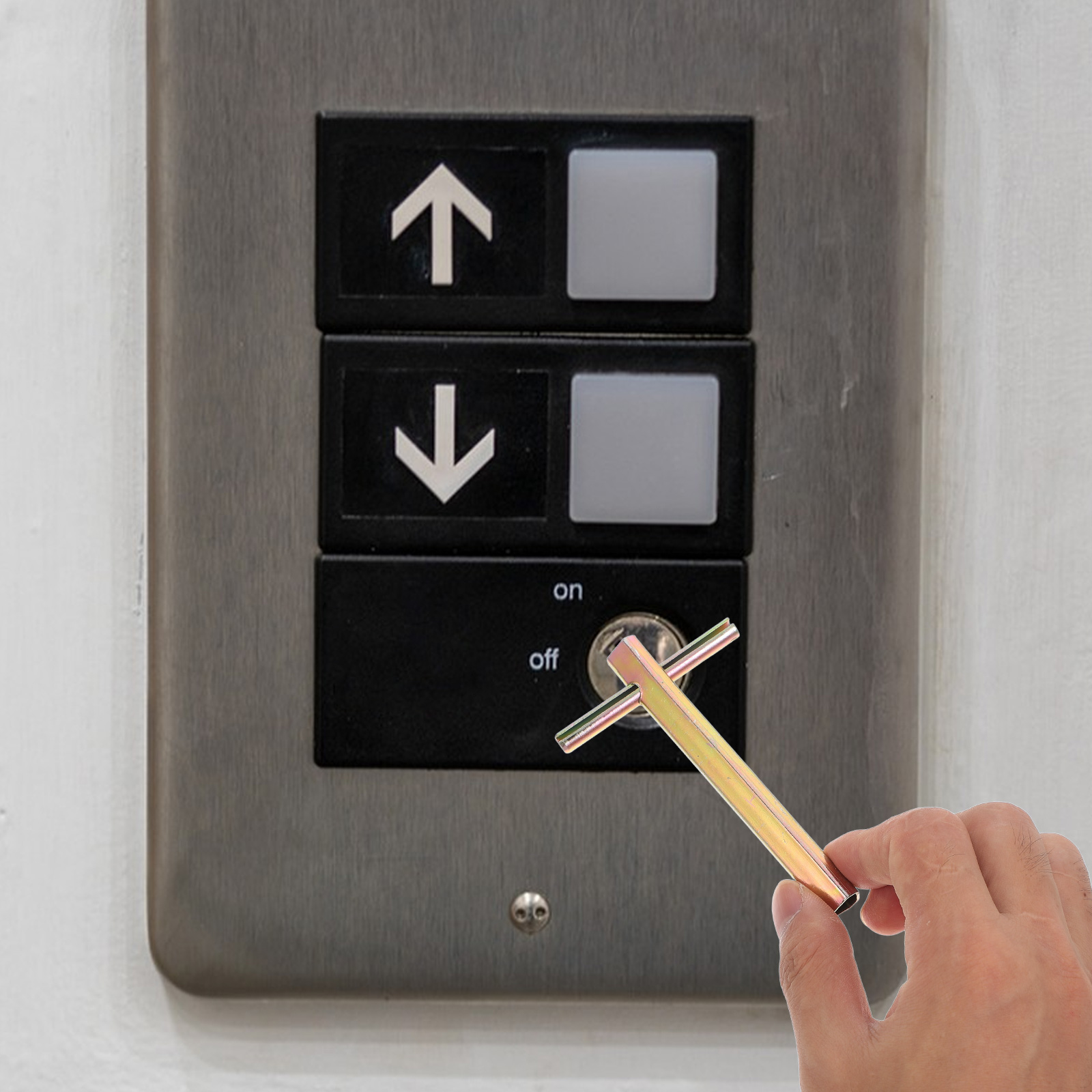 NICEXMAS Triangular Elevator Key Elevator Door Key Long Elevator ...