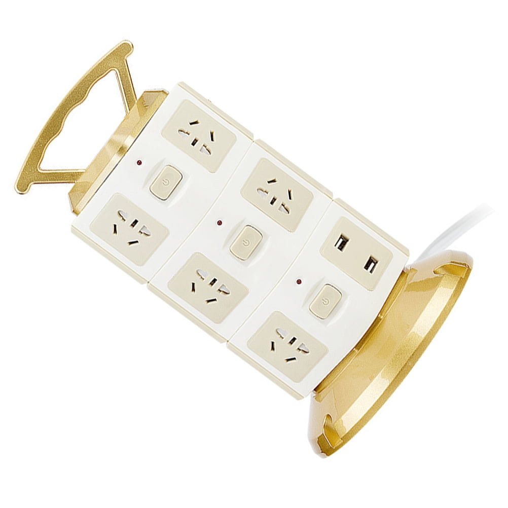 NICEXMAS USB Charger Plug Triple Layers Tower Multifunctional Plug ...