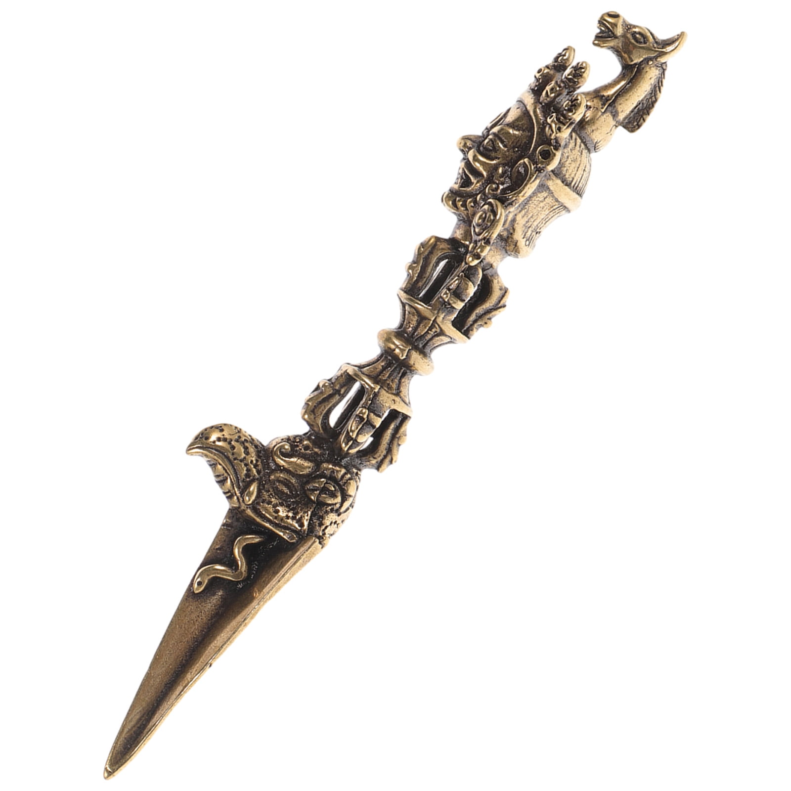 NICEXMAS Vajra Pestle Shape Figurine Exquisite Vajra Pestle Decor Retro ...