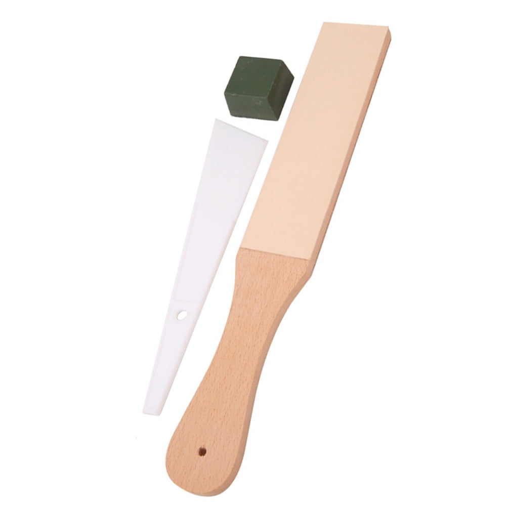 NICEXMAS Wood Leather Sharpening Board for Razor and 1 Set Assorted ...