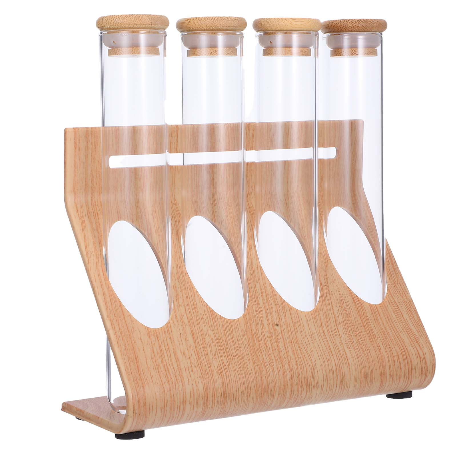 NICEXMAS 1 Set Coffee Beans Tea Display Rack Storage Rack Test Tube ...