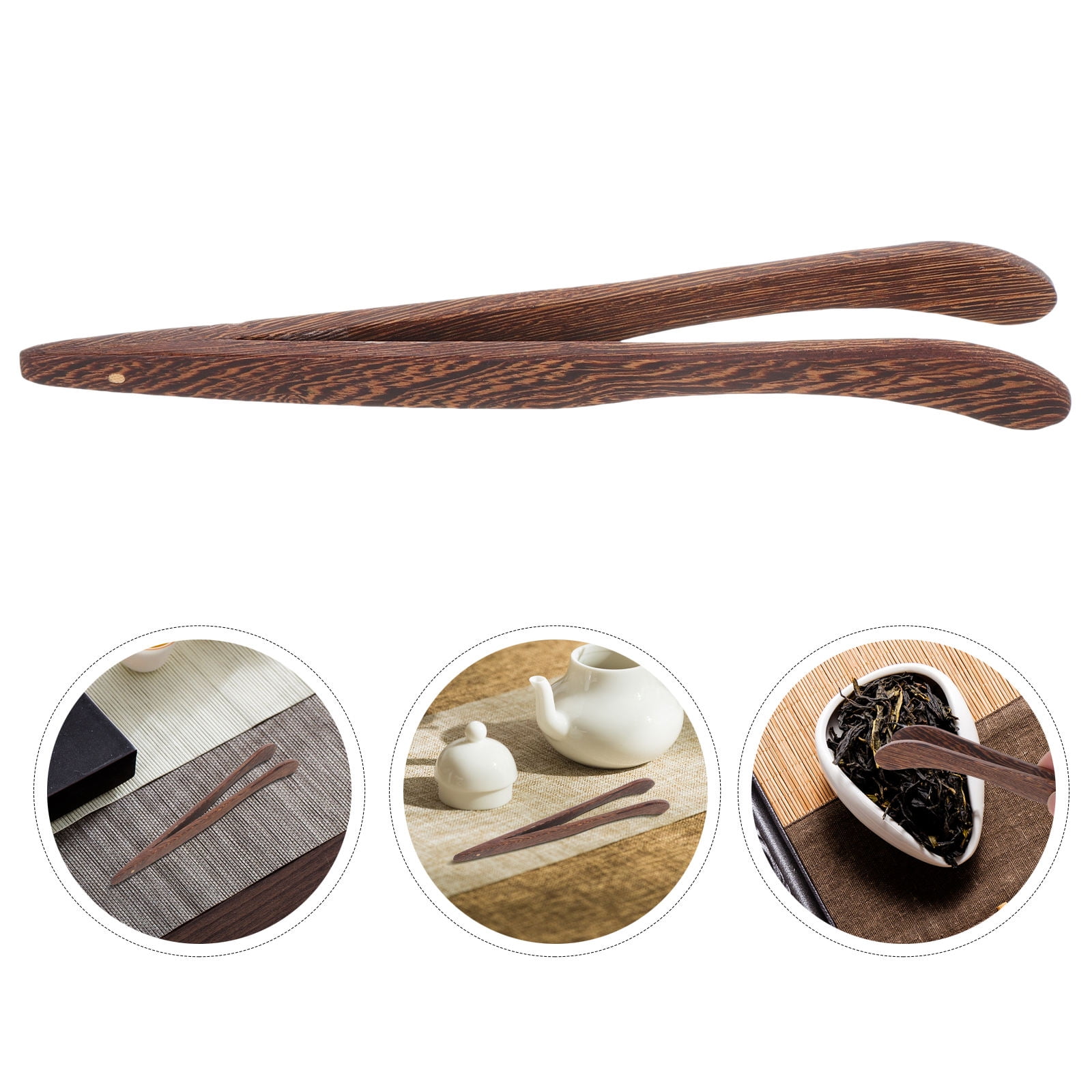 NICEXMAS Tea Tongs Wooden 1Set 6.8x0.9x0.8In - Walmart.com