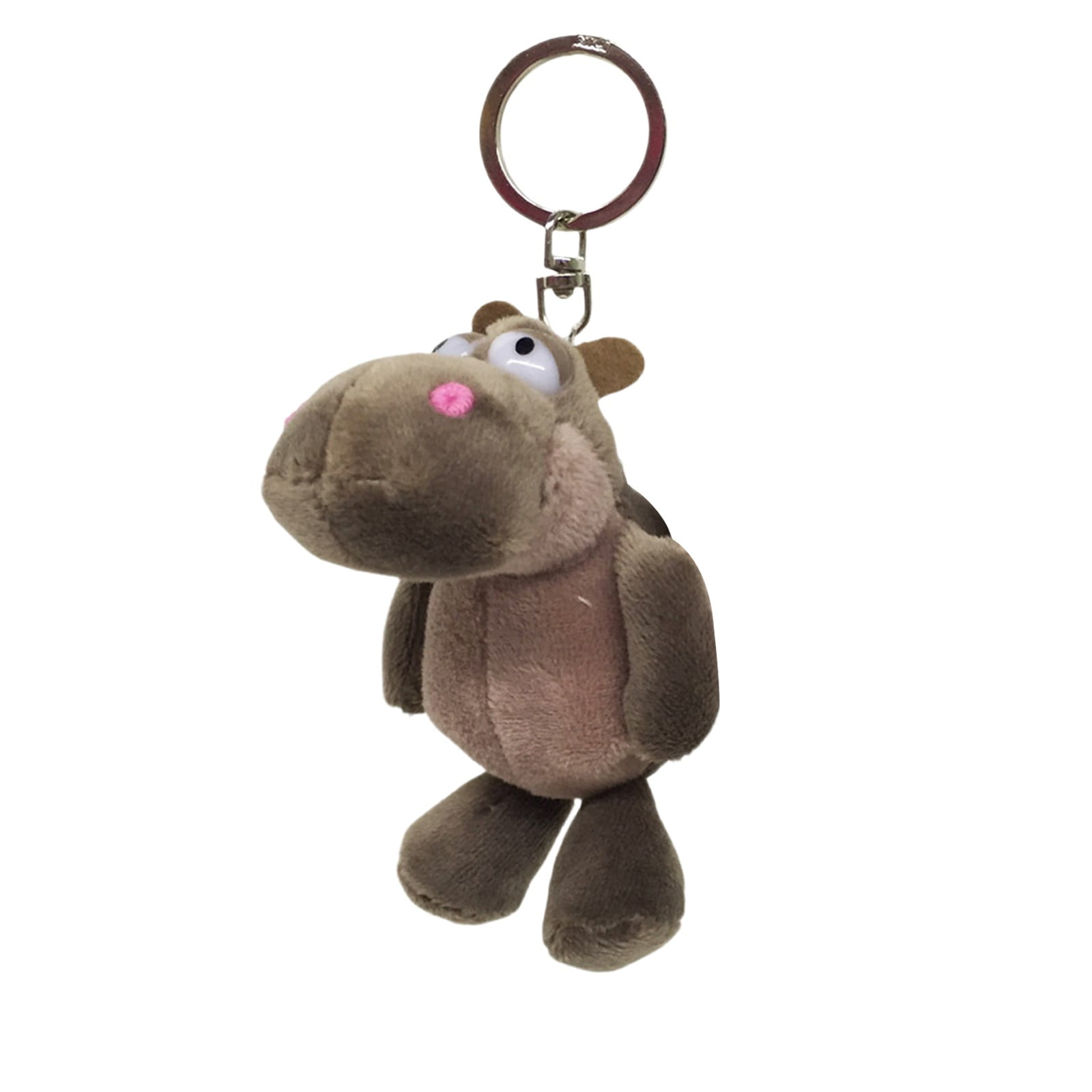 NICI Plush Keychain - 12cm Hippo/Wolf/Gorilla Key Holder, Cuddly Animal ...