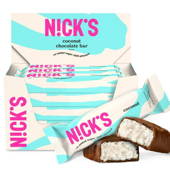 NICKS Keto Chocolate Bars Variety MDA05 Pack, No Added Sugar, Coconut ...