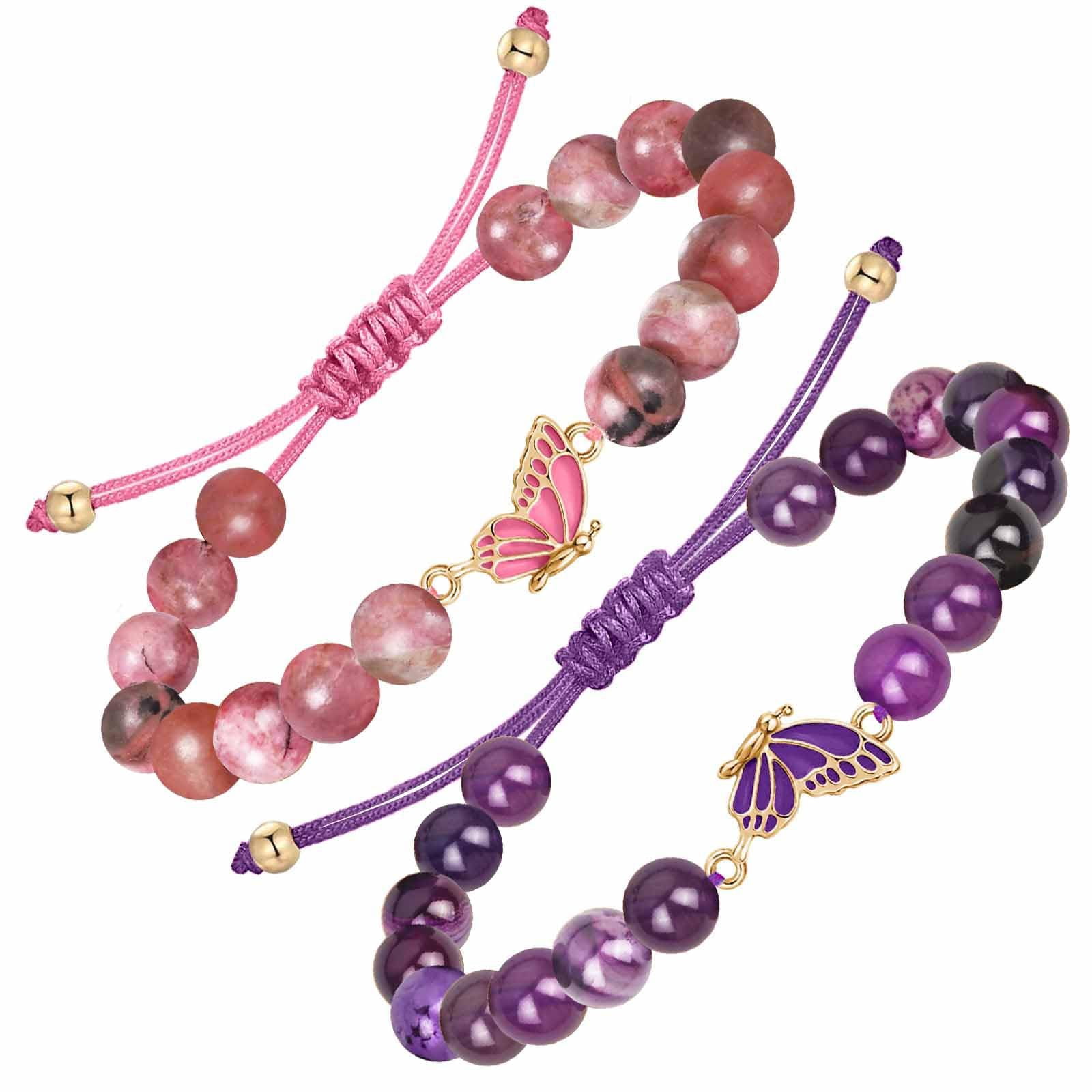 NICKSUN BFF Friendship Bracelets for 2 - Butterfly Matching Bracelets ...
