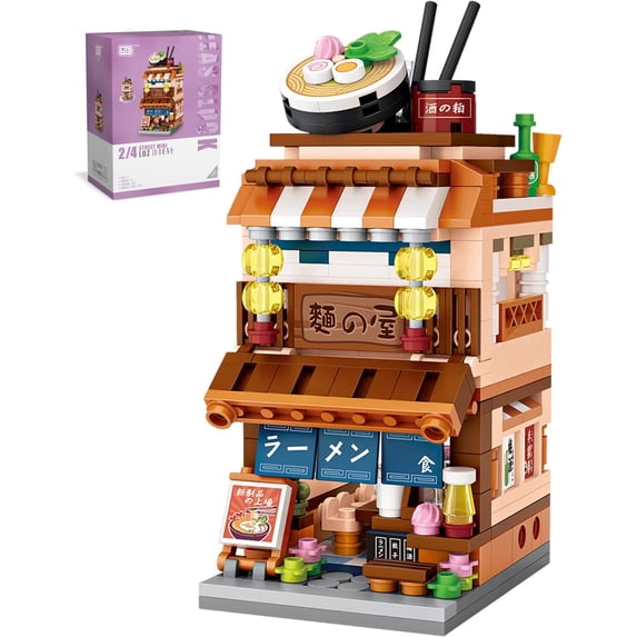NICKSUN Building Blocks Toys Japanese Street View Mini Bricks Model Set ...